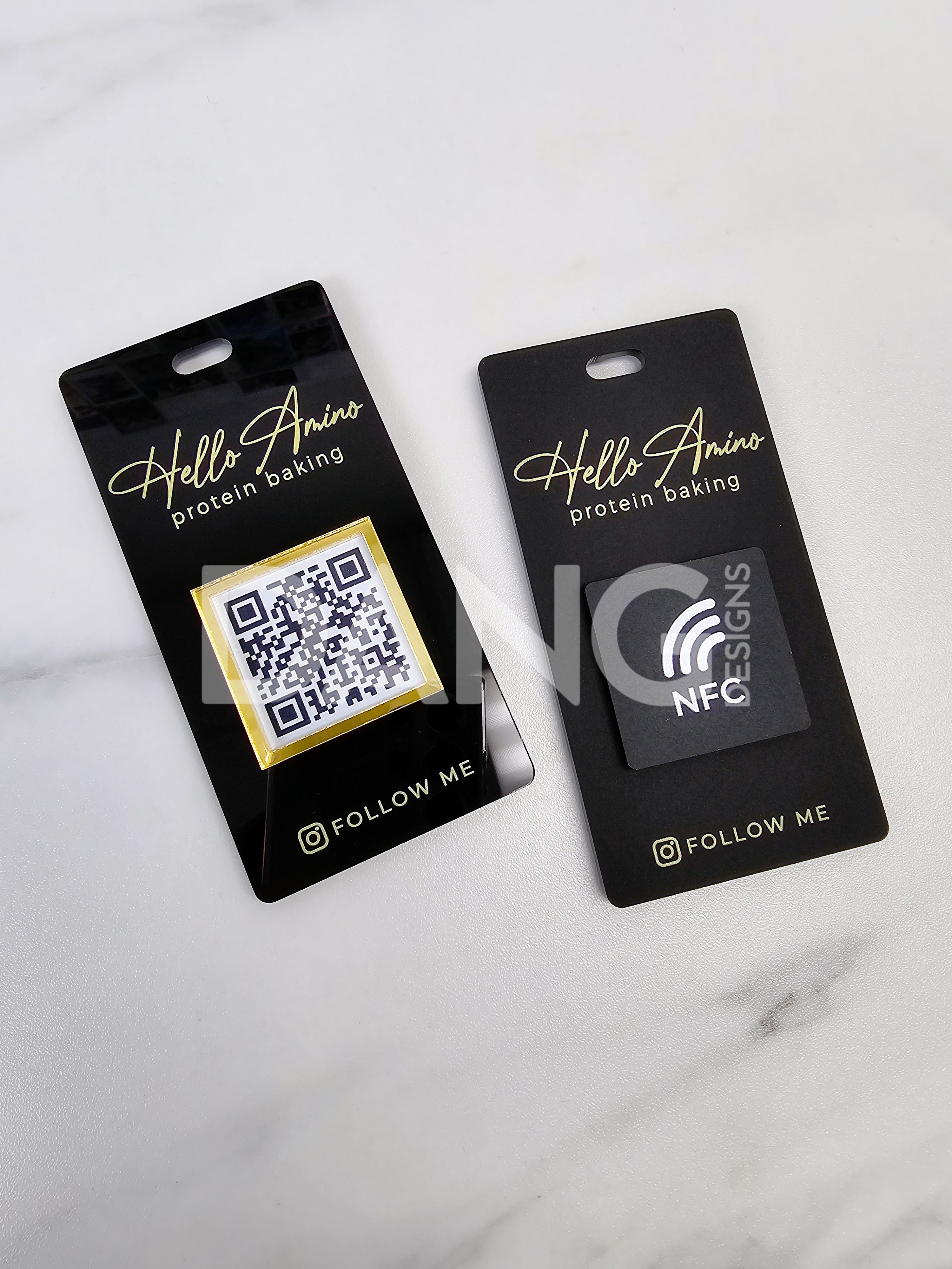 Custom DUAL Tradeshow NFC & QR Code Badges – Dang Designs