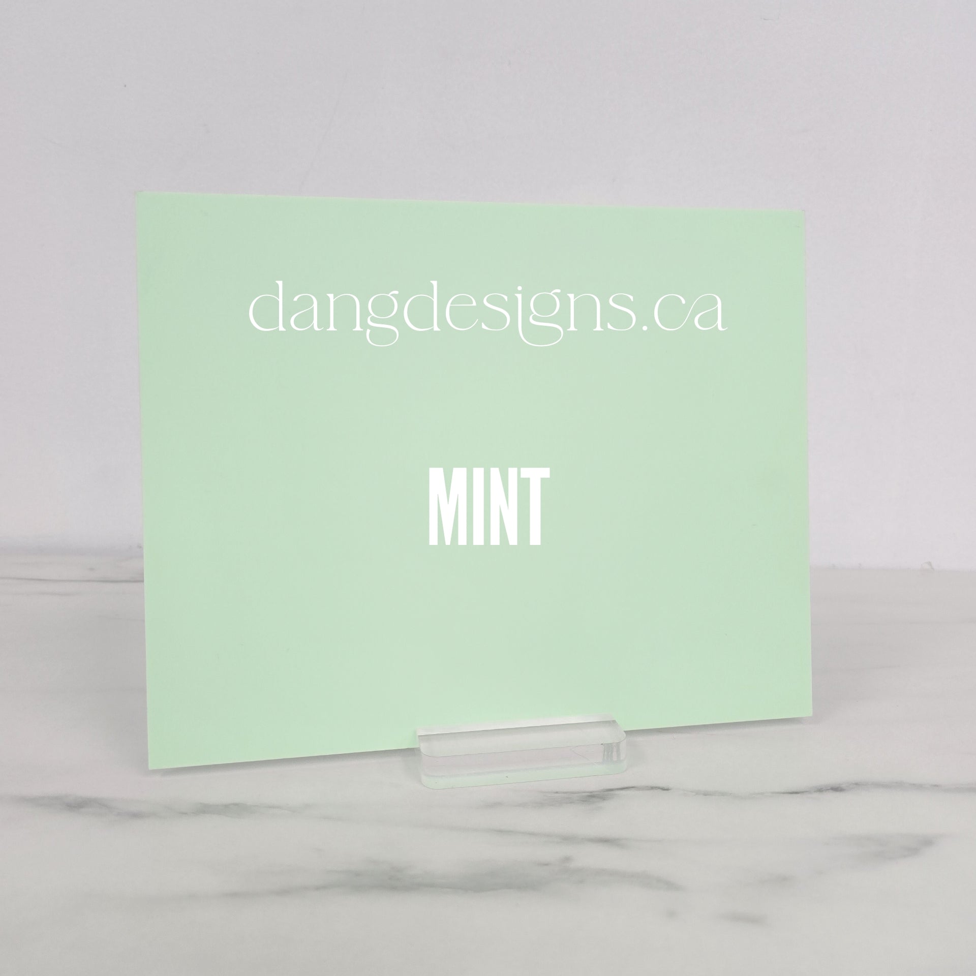 Mint Acrylic Sheet – Dang Designs