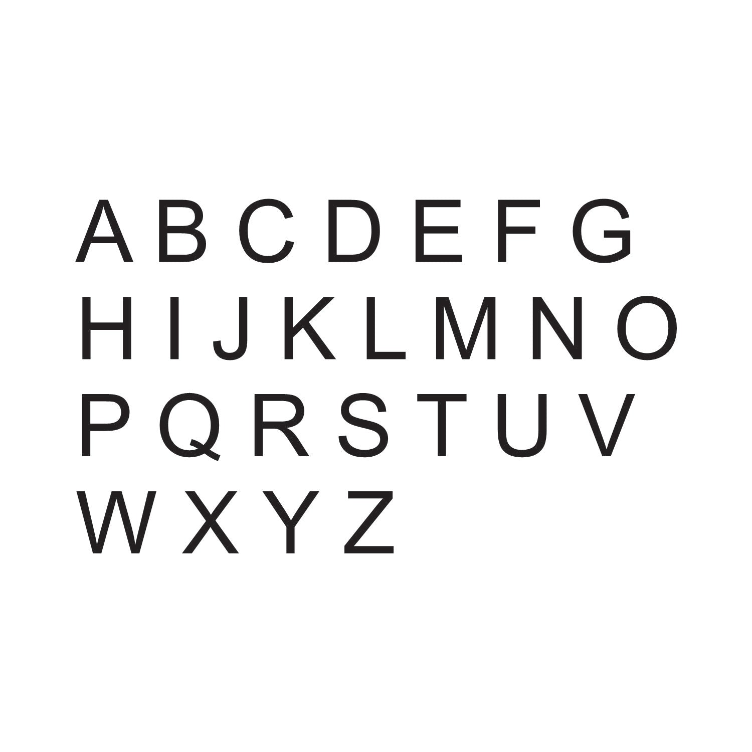 Acrylic Letters | Arial Regular – Dang Designs