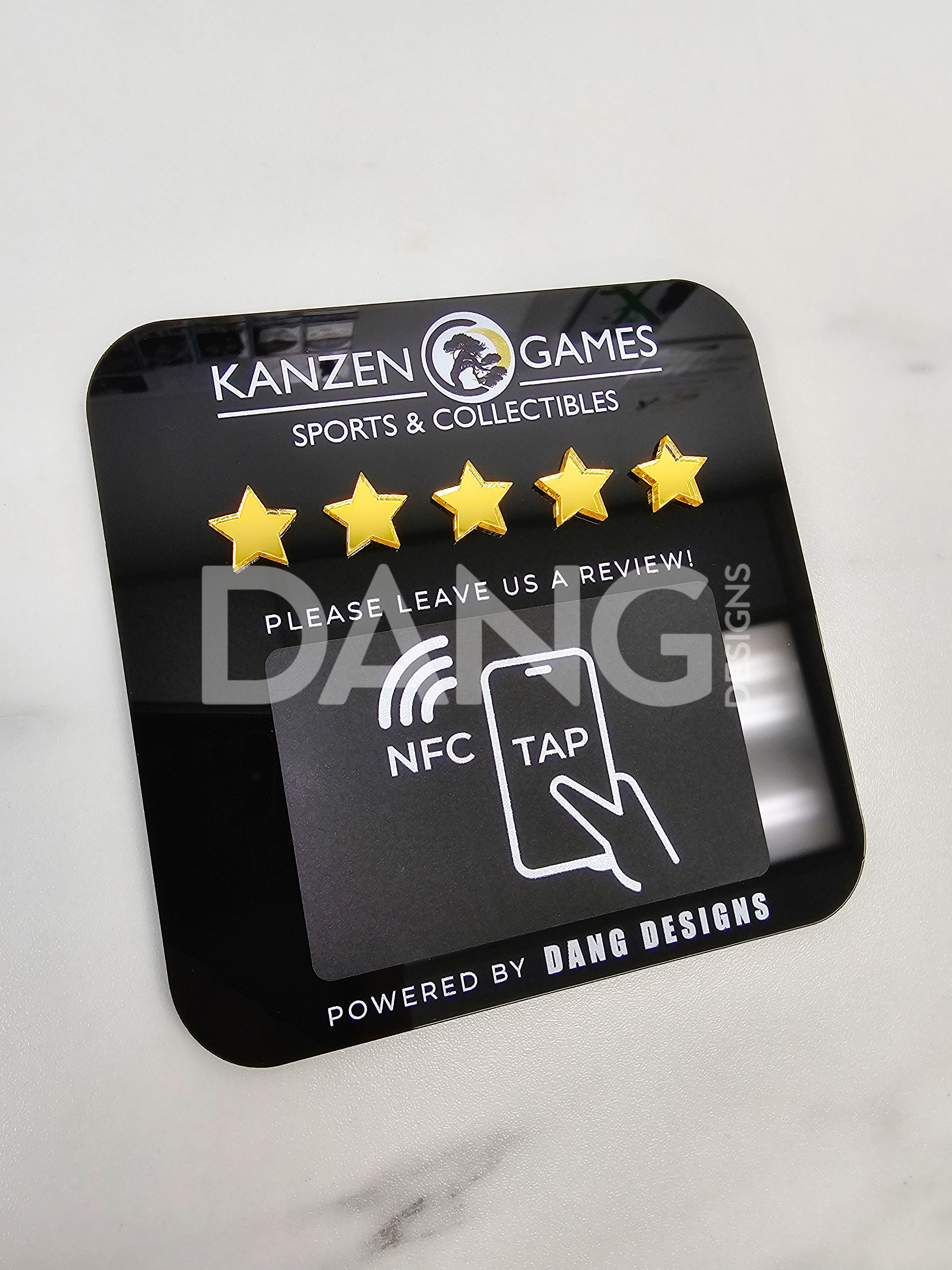 Custom Acrylic NFC Review Pad – Dang Designs