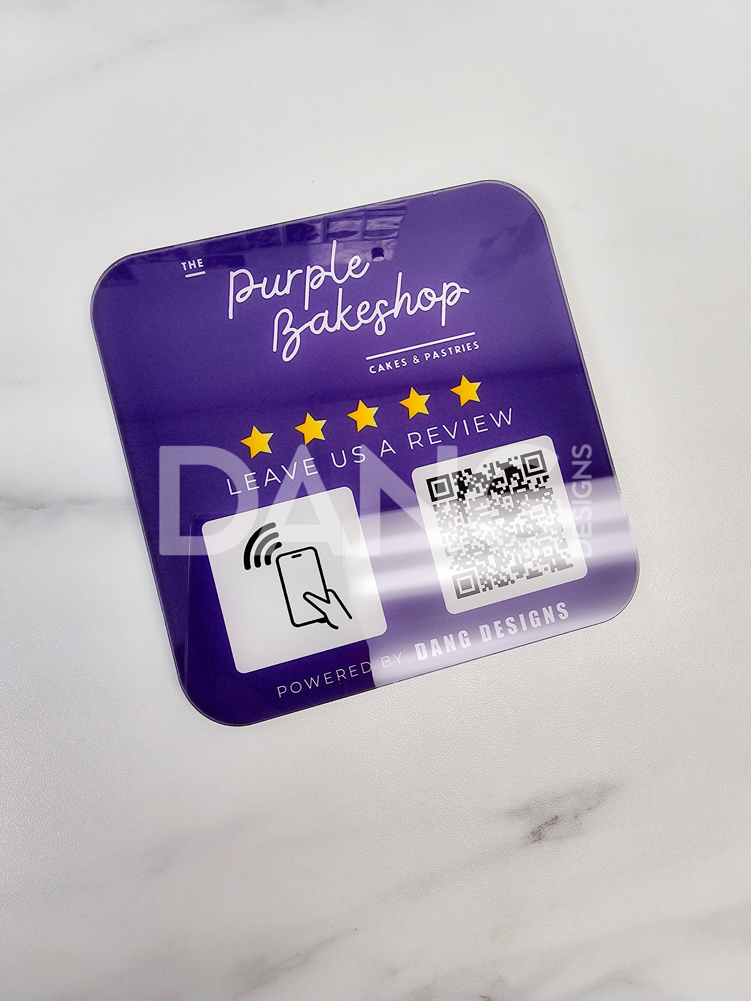 Custom Acrylic NFC Seamless Review Pad – Dang Designs