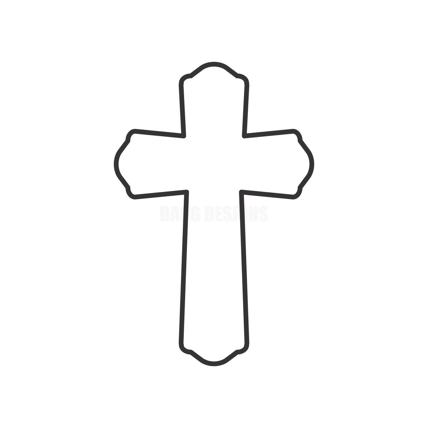 Ornamental Cross Acrylic Blank – Dang Designs