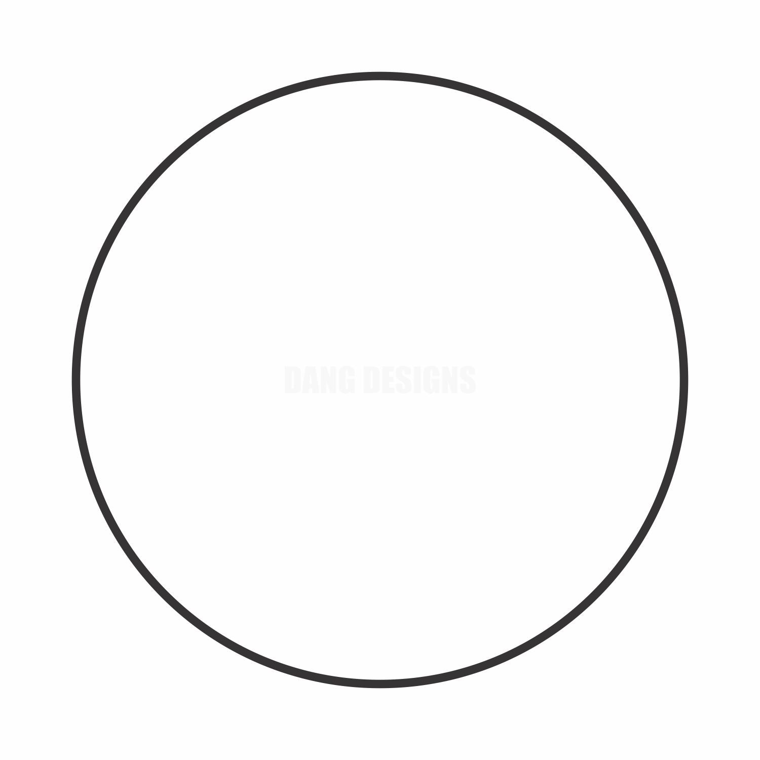Round Circle Acrylic Blank – Dang Designs